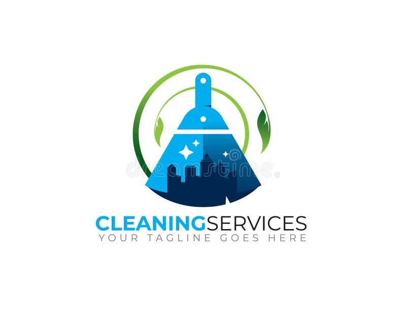 Colorful Eco Environmental Friendly Cleaning Services Logo Stock Vector ...