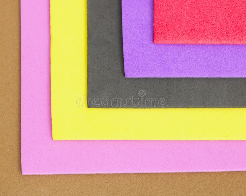Colorful Edge of Paper Card Stock Image - Image of abstract, colorful ...