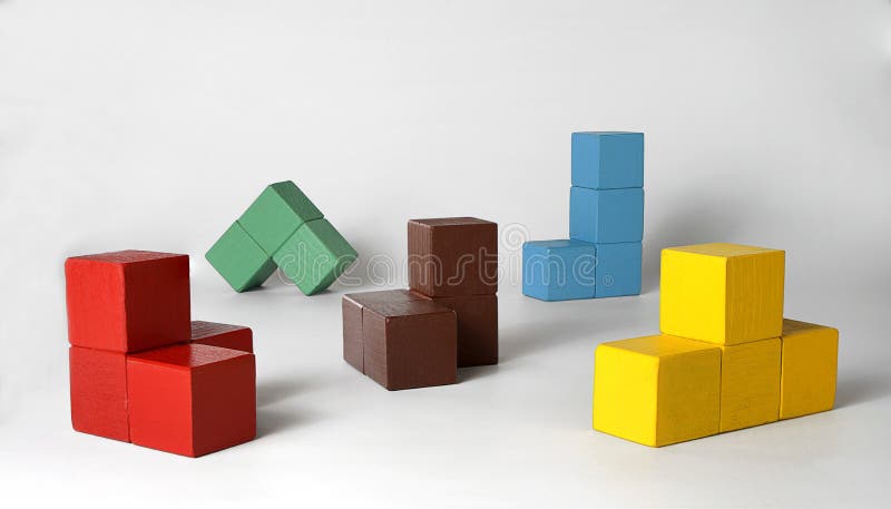 Colorful Educational Cubes for Children Stock Photo - Image of cube ...