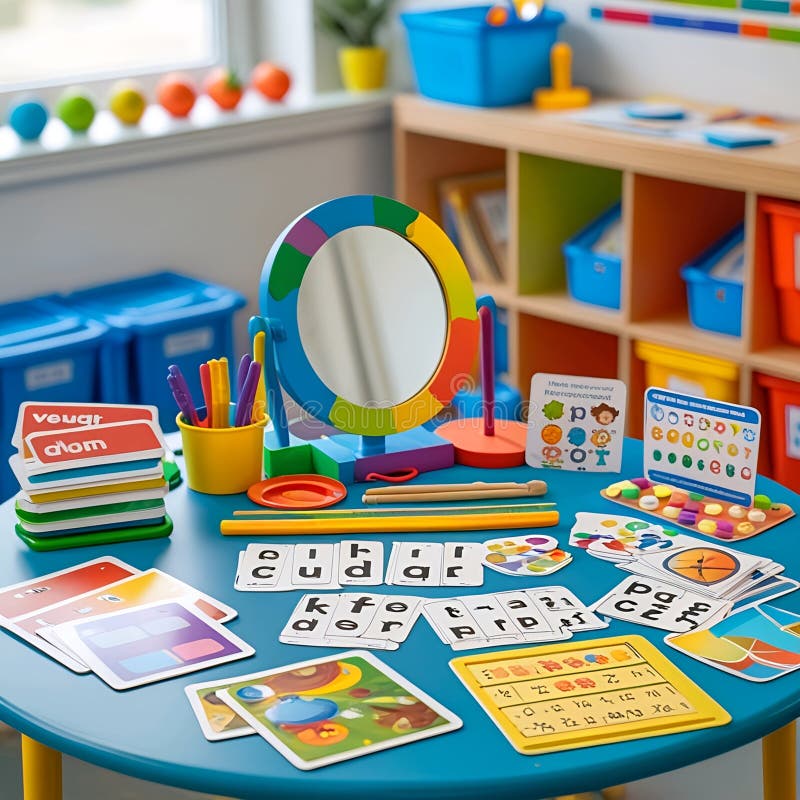 Colorful Educational Materials Learning Table X22 Stock Photos - Free ...
