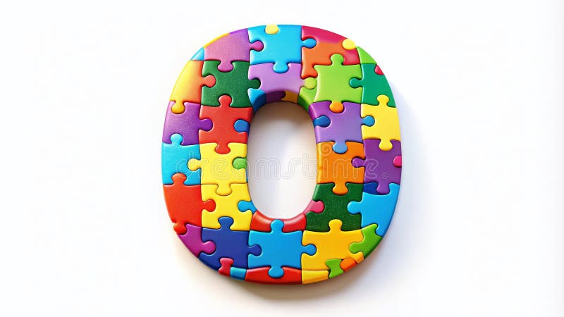 Colorful Educational Puzzle Number Zero Vibrant Detachable Pieces for ...