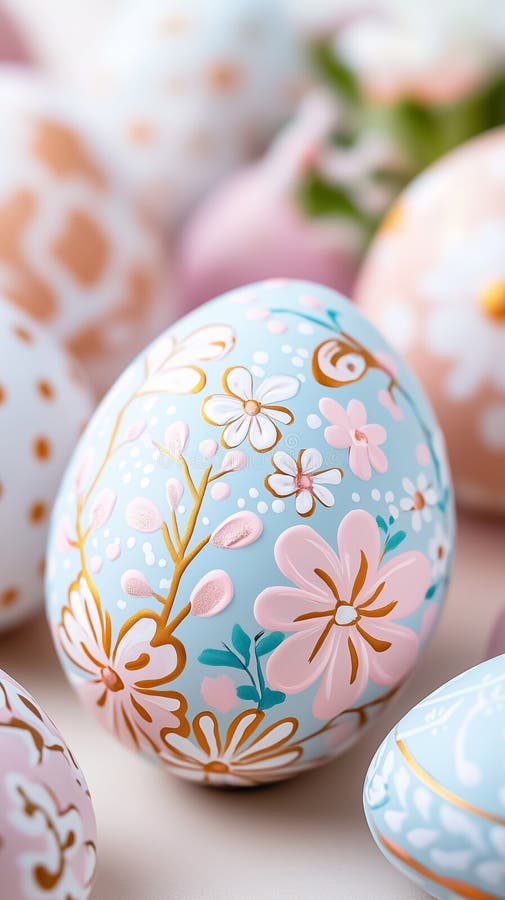 Colorful Eggs with Floral Patterns Add Cheer To Spring Celebrations and ...