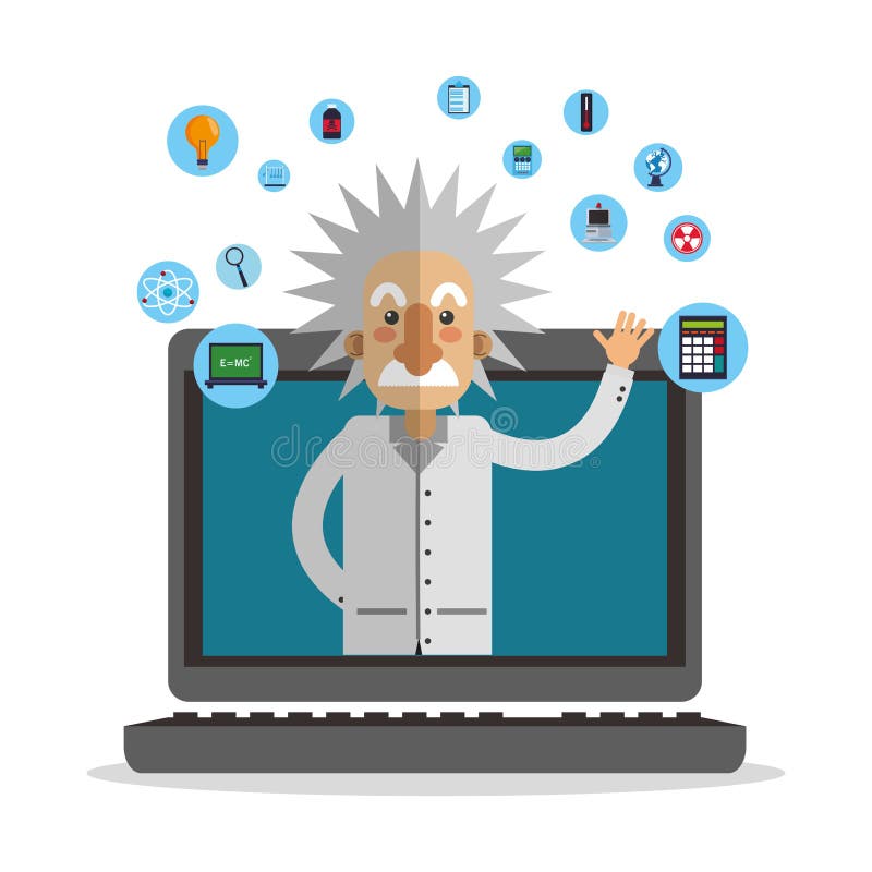 Colorful Einstein design stock vector. Illustration of symbol - 82973299