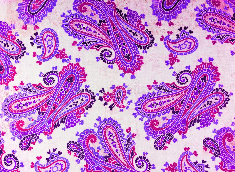 Old Elaborate Paisley Pattern on Paper. Stock Photo - Image of indian ...