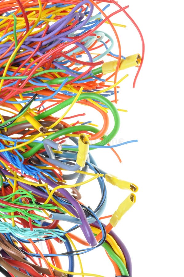 Electrical Cables with Terminals Stock Photo - Image of installation ...