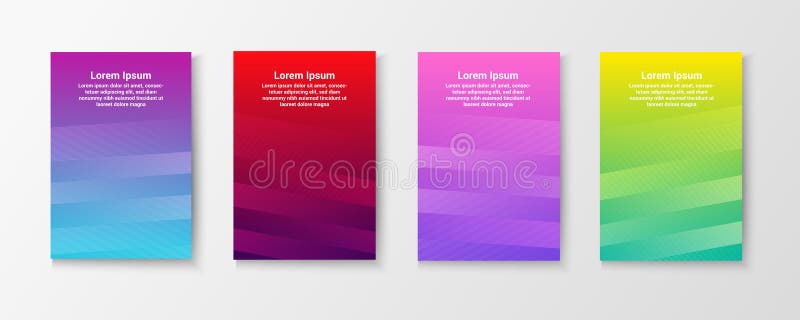 Colorful Elegant Bright Brochures Stock Vector - Illustration of ...