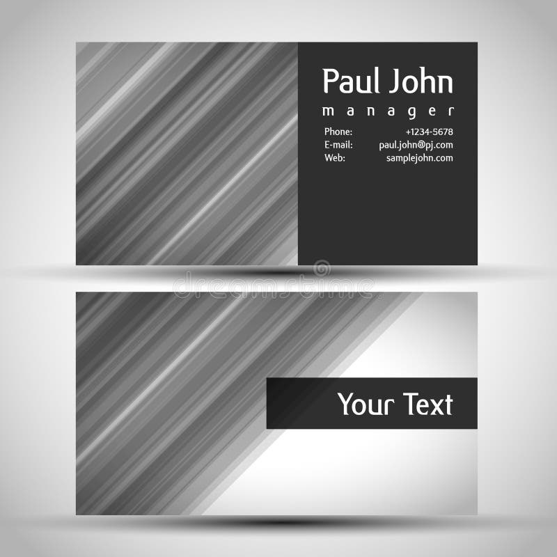 Colorful and Elegant Business Card Design with Front and Back Side ...
