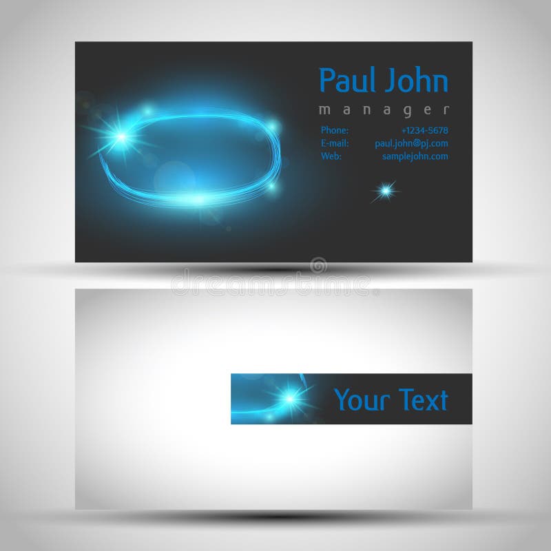 Colorful and Elegant Business Card Design with Front and Back Side ...
