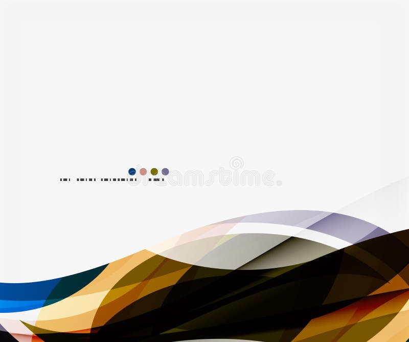 Colorful Elegant Wave Creative Layout Stock Vector - Illustration of ...