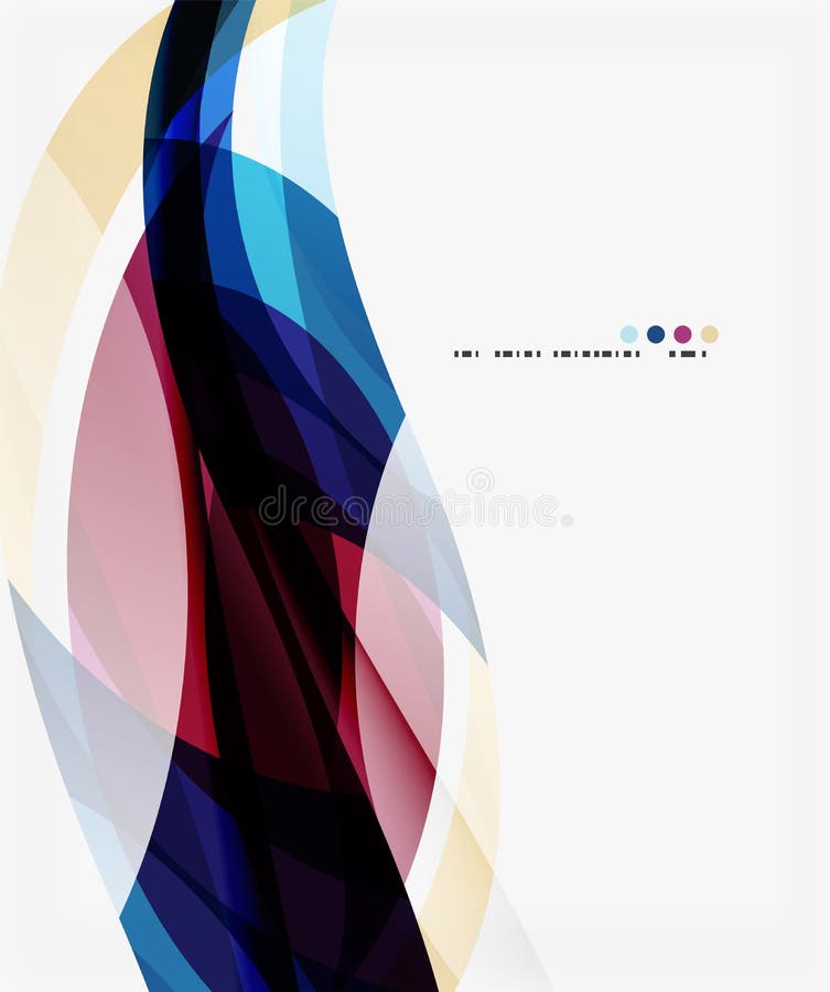 Colorful Elegant Wave Creative Layout Stock Vector - Illustration of ...