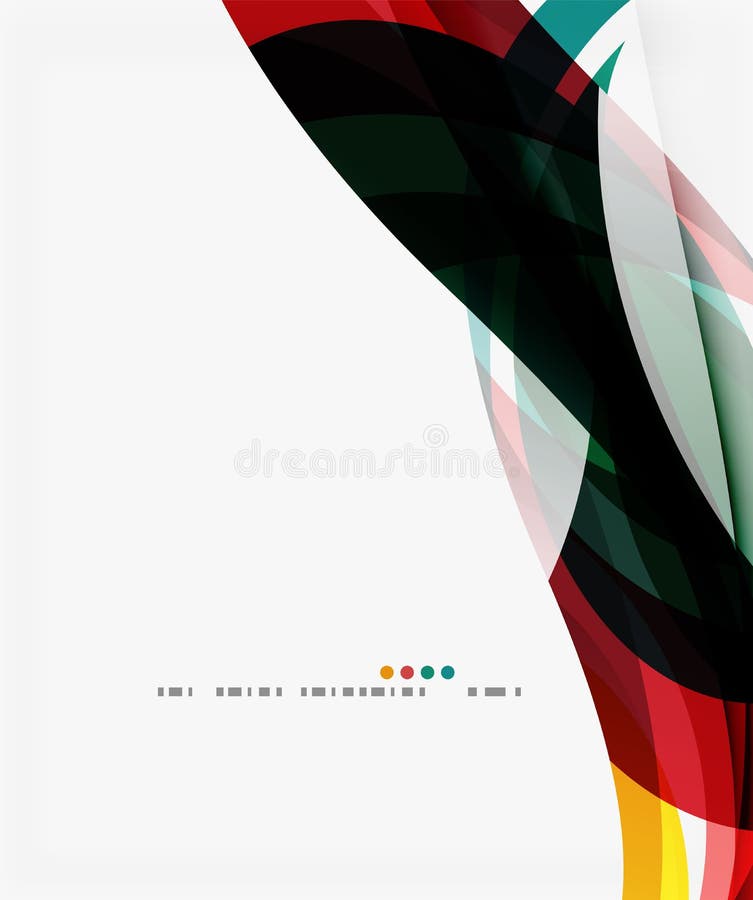 Colorful Elegant Wave Creative Layout Stock Vector - Illustration of ...