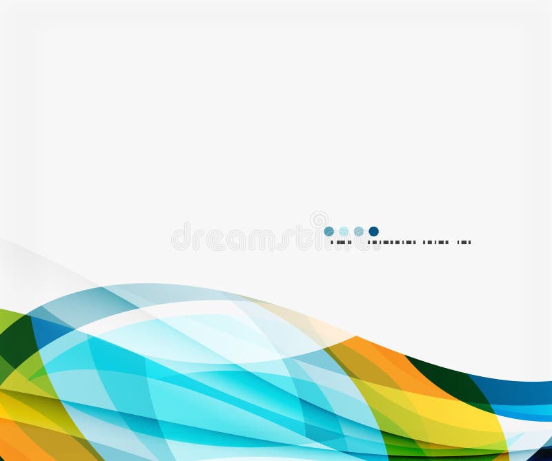 Colorful Elegant Wave Creative Layout Stock Vector - Illustration of ...