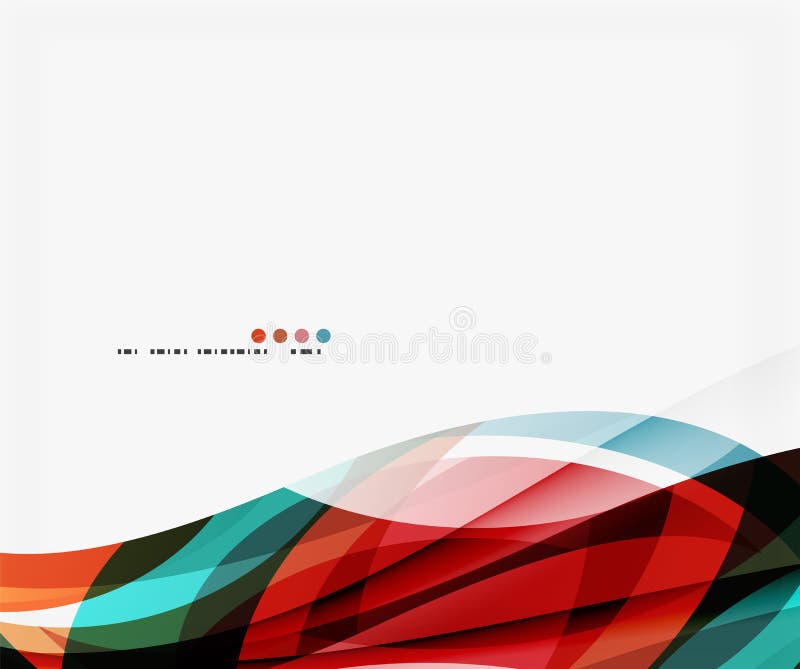 Colorful Elegant Wave Creative Layout Stock Vector - Illustration of ...