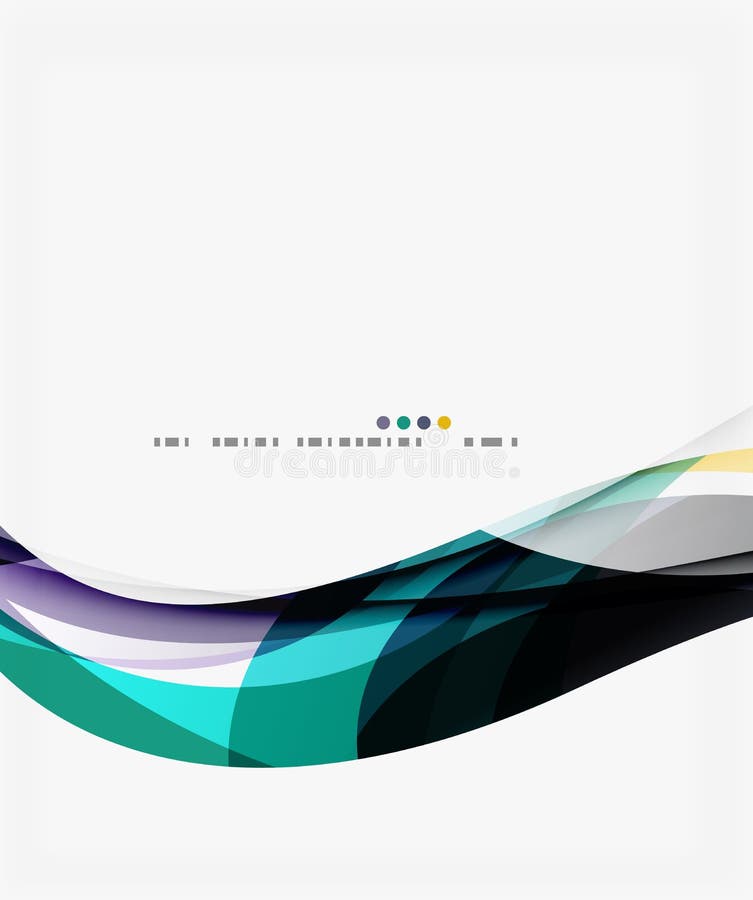 Colorful Elegant Wave Creative Layout Stock Vector - Illustration of ...