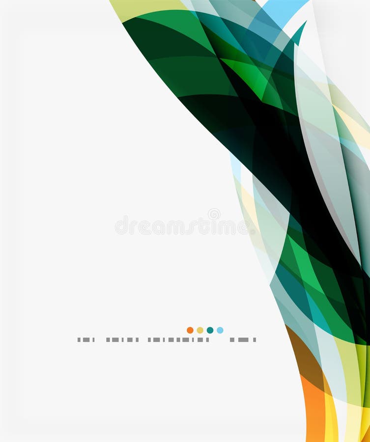 Colorful Elegant Wave Creative Layout Stock Vector - Illustration of ...