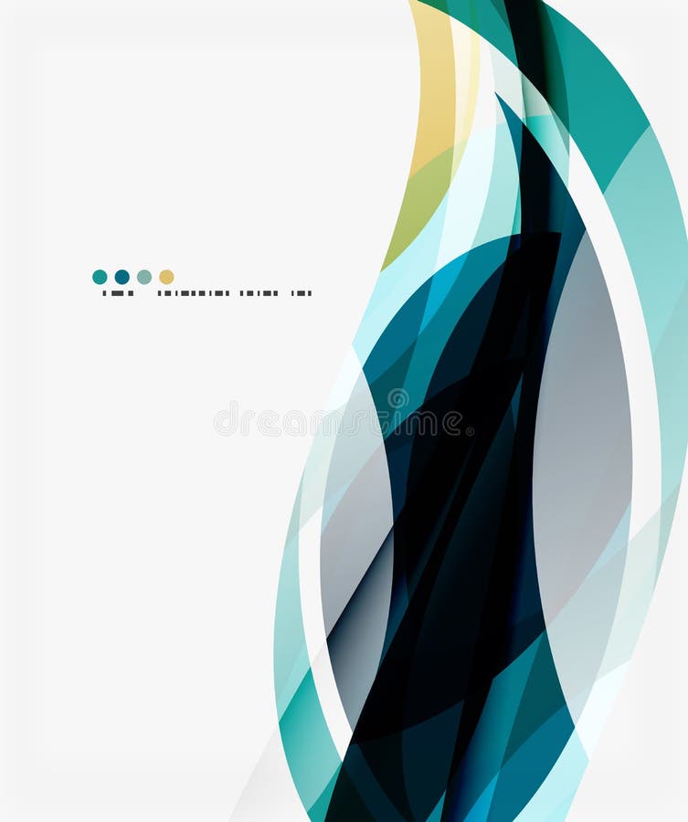 Colorful Elegant Wave Creative Layout Stock Vector - Illustration of ...