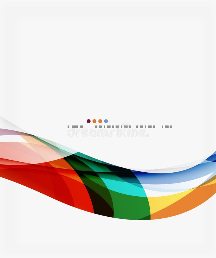 Colorful Elegant Wave Creative Layout Stock Vector - Illustration of ...