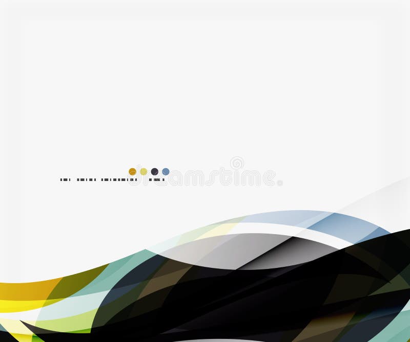Colorful Elegant Wave Creative Layout Stock Vector - Illustration of ...