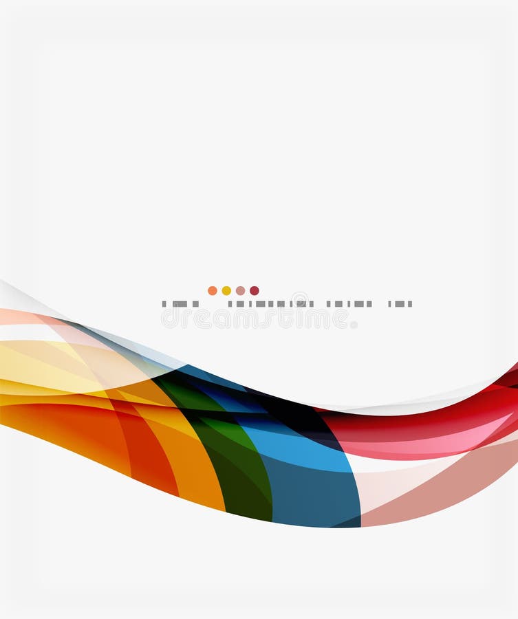 Colorful Elegant Wave Creative Layout Stock Vector - Illustration of ...