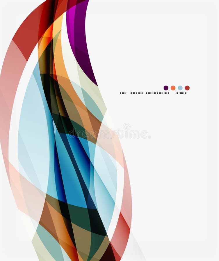 Colorful Elegant Wave Creative Layout Stock Vector - Illustration of ...