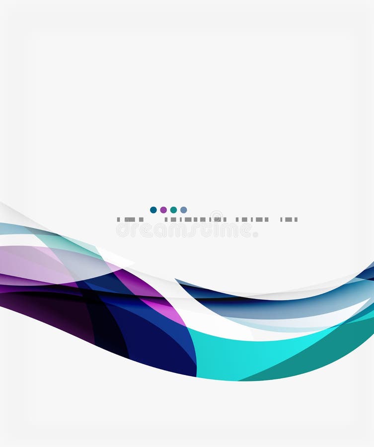 Colorful Elegant Wave Creative Layout Stock Vector - Illustration of ...