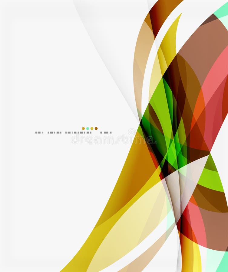Colorful Elegant Wave Creative Layout Stock Vector - Illustration of ...