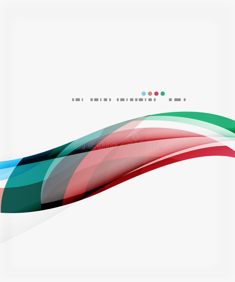 Colorful Elegant Wave Creative Layout Stock Vector - Illustration of ...