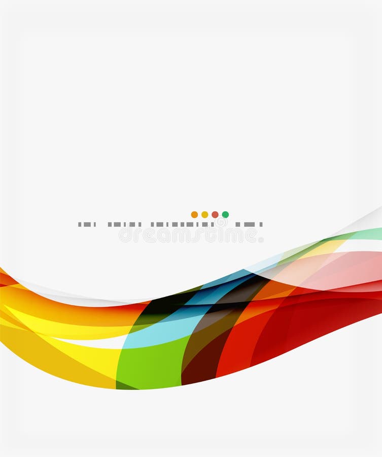 Colorful Elegant Wave Creative Layout Stock Vector - Illustration of ...