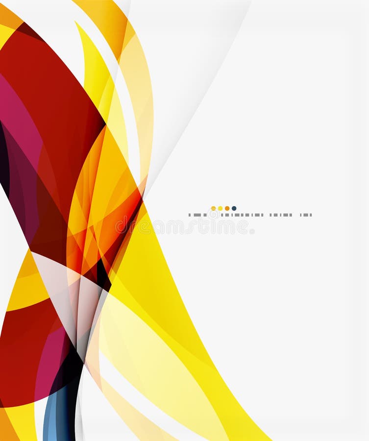 Colorful Elegant Wave Creative Layout Stock Vector - Illustration of ...