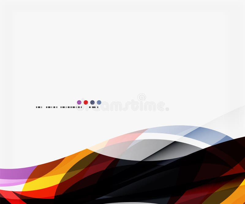 Colorful Elegant Wave Creative Layout Stock Vector - Illustration of ...