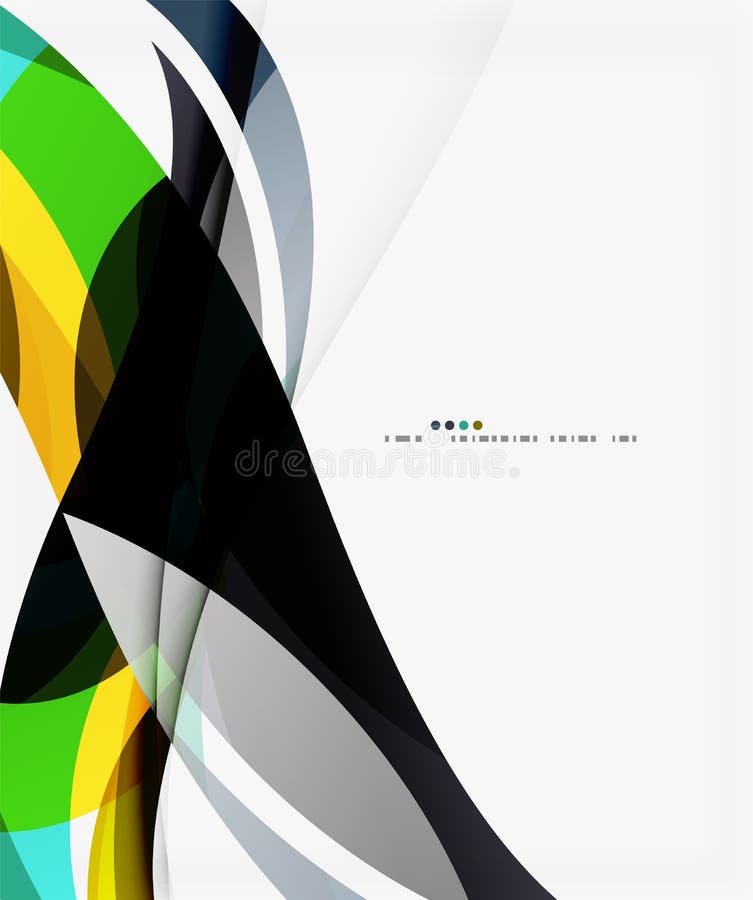 Colorful Elegant Wave Creative Layout Stock Vector - Illustration of ...