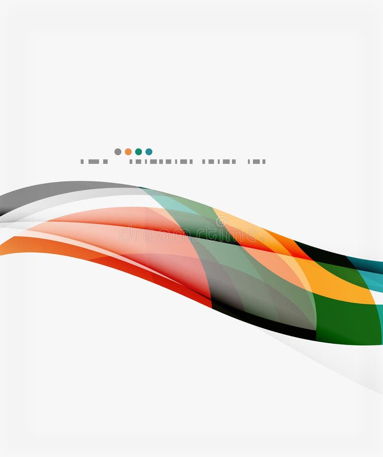 Colorful Elegant Wave Creative Layout Stock Vector - Illustration of ...
