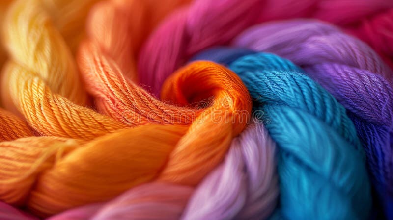 Embroidery with threads stock image. Image of handmade - 11954901