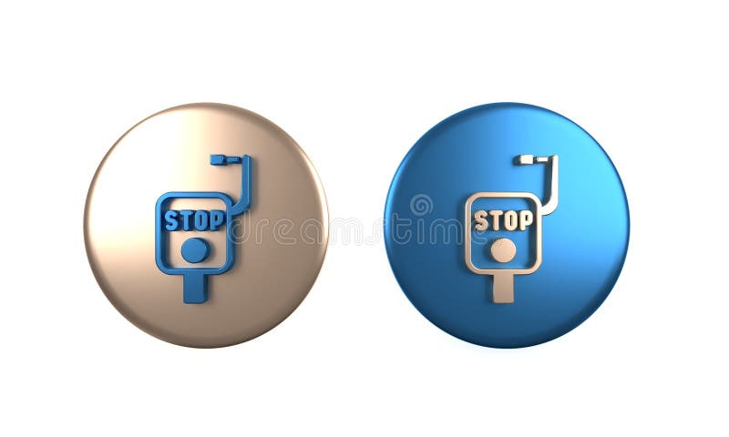 Colorful Emergency Brake Icon Isolated on White Background. Circle ...