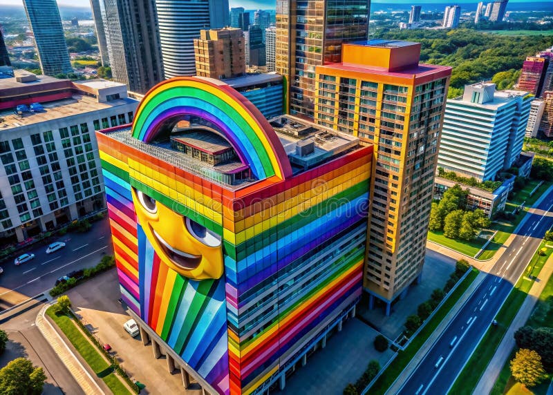 Colorful Emoji Architecture Explore Vibrant Building Designs and ...