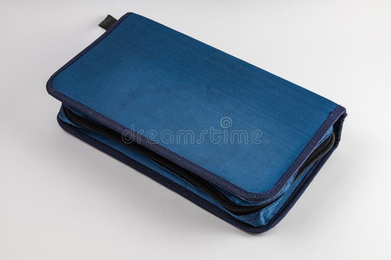 Colorful and Empty CD Case Made by Colorful Blue and Orange Fabric ...