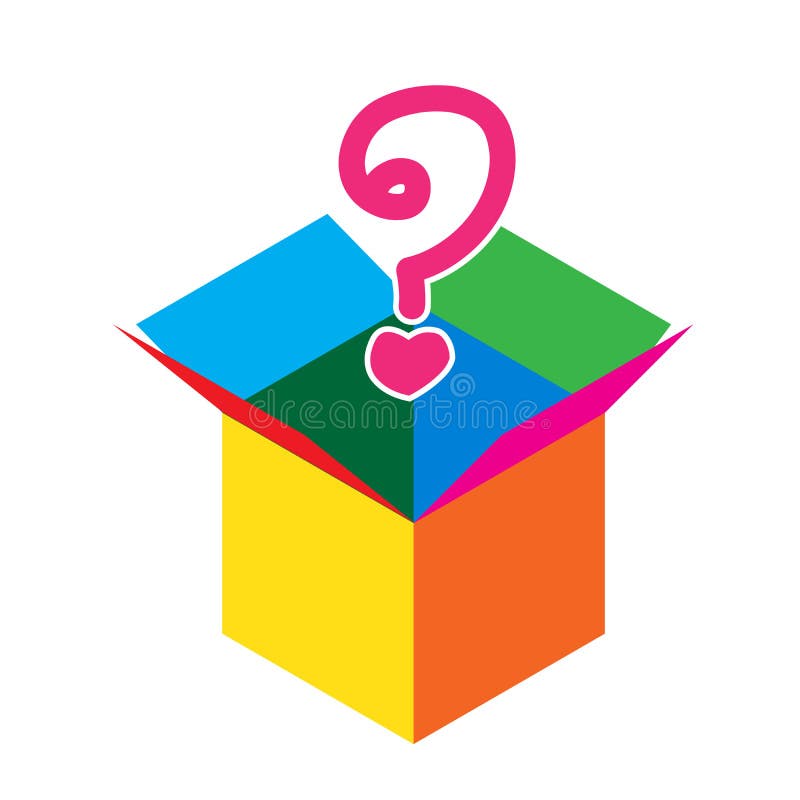 Colorful Empty Opened Cardboard Box Stock Vector - Illustration of ...