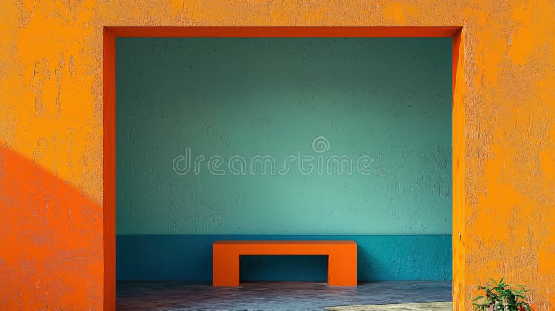 Colorful Empty Room with Natural Window Light. Generative AI Stock ...