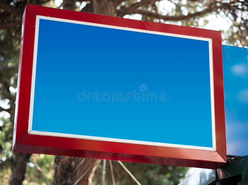Colorful empty sign post stock image. Image of blue, forest - 59312429