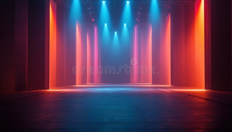 Captivating Stage Ready Performance Dramatic Lighting Effects Stock ...