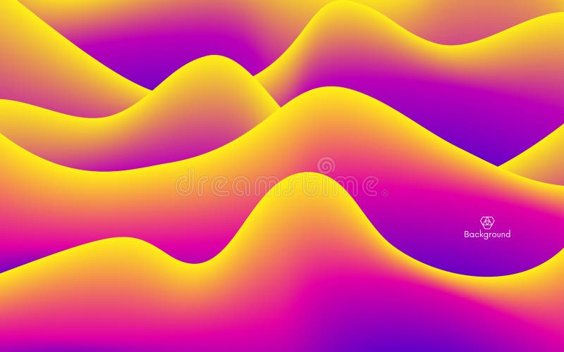 Colorful Energy Wave Abstract Background. Stock Vector - Illustration ...