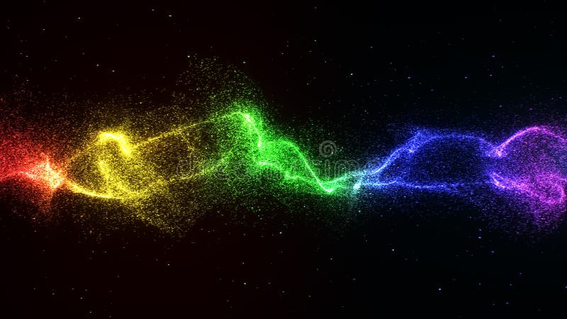 Colorful Energy Wave Abstract Background. Stock Vector - Illustration ...