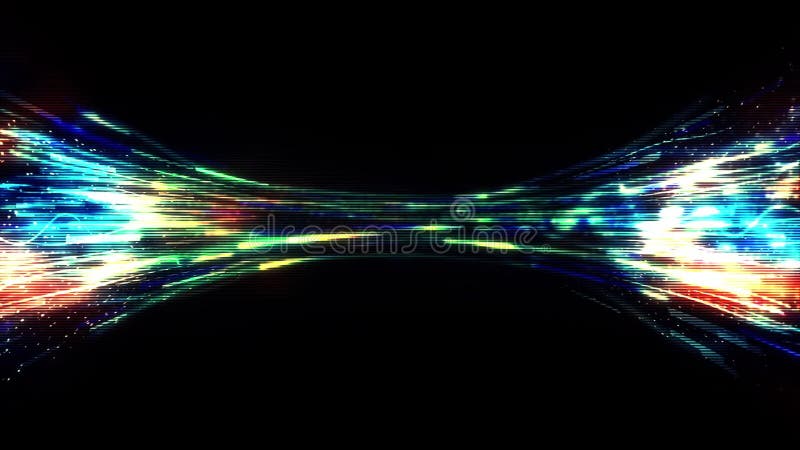 Colorful Energy Wave Flow and Particles Animation Stock Footage - Video ...