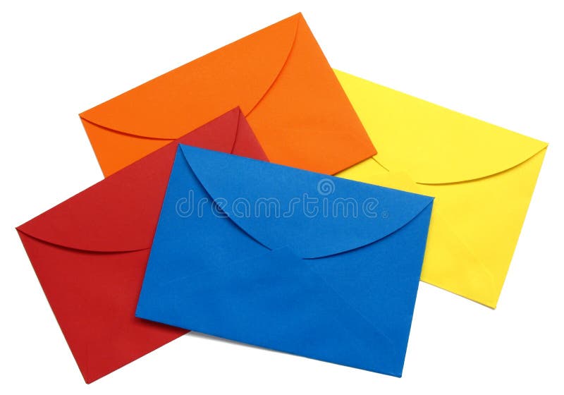 Colorful envelope - 4 stock photo. Image of colourful - 2683496
