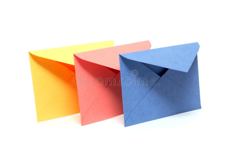 Colorful envelopes stock image. Image of mailbox, yellow - 1977371