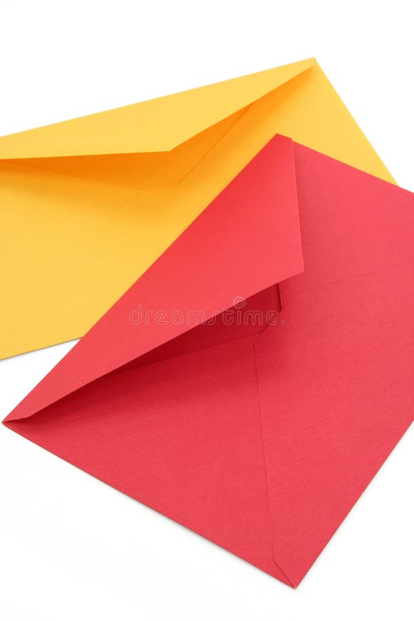 Colorful envelopes stock image. Image of mailbox, yellow - 1977371