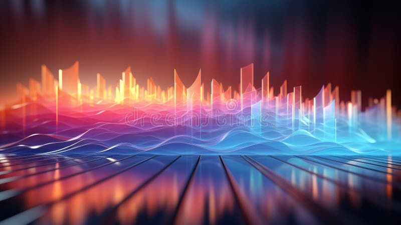 Colorful Equalizer Background Stock Photo - Image of digital, waves ...
