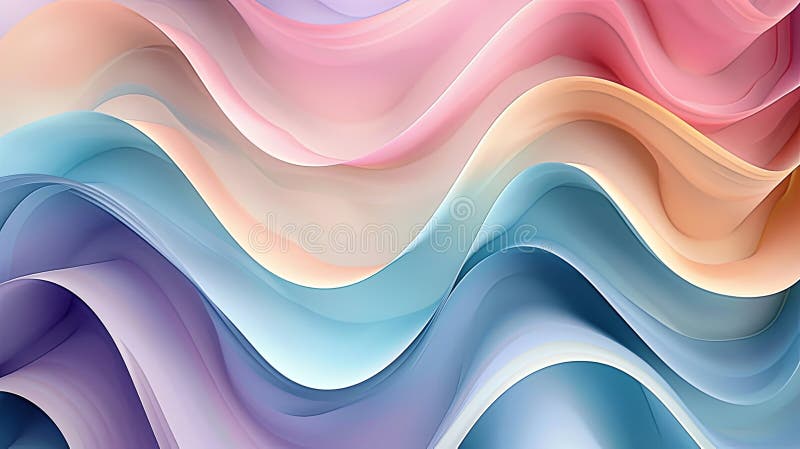 Colorful and Ethereal Abstract Pastel Wave Background Perfect for ...
