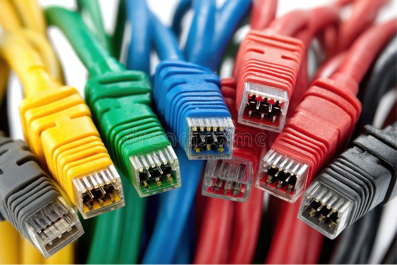 Several Colored Ethernet Cables Stock Photos - Free & Royalty-Free ...