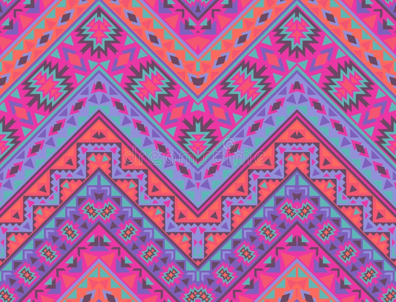 Colorful ethnic pattern stock vector. Illustration of graphic - 56793901